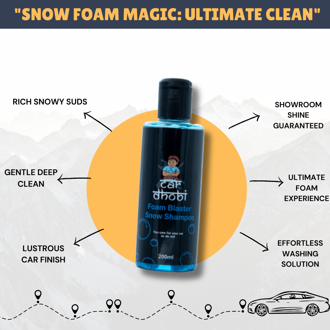 Foam Blaster Snow Shampoo - Thick Foam for Effective Cleaning | Cardhobi